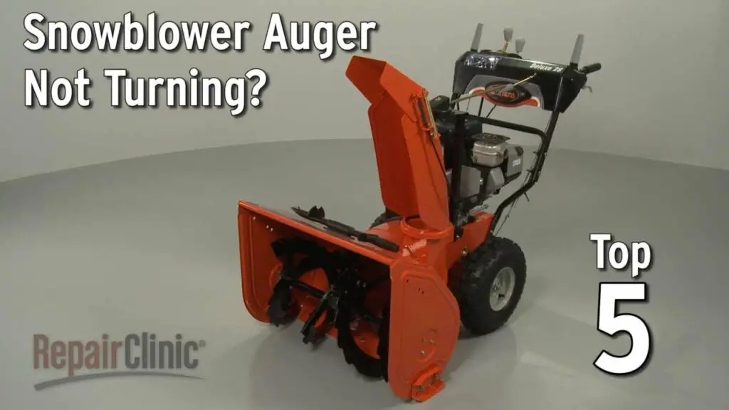 Snowblower Auger Stops When Hits Snow - Outside Gear